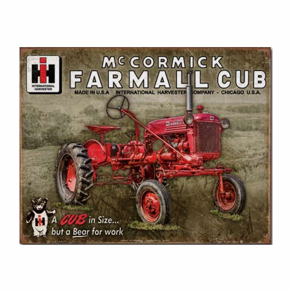 International Harvester IH FARMALL Cub Sign - IH Gear - IH GEAR